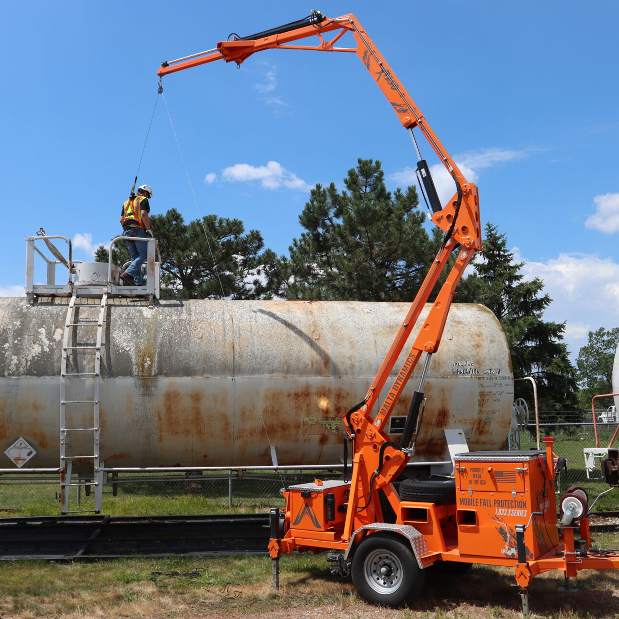 X1250 | Mobile Fall Protection System | Malta Dynamics XSERIES